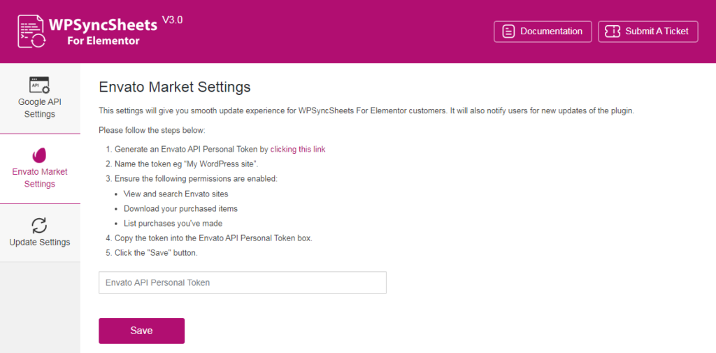 Update – WPSyncSheets Documentations Website