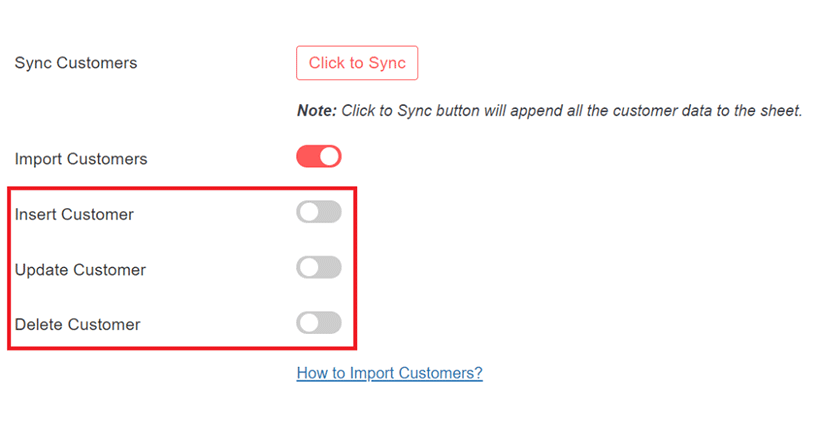 How to Import Customers? – WPSyncSheets Documentations Website