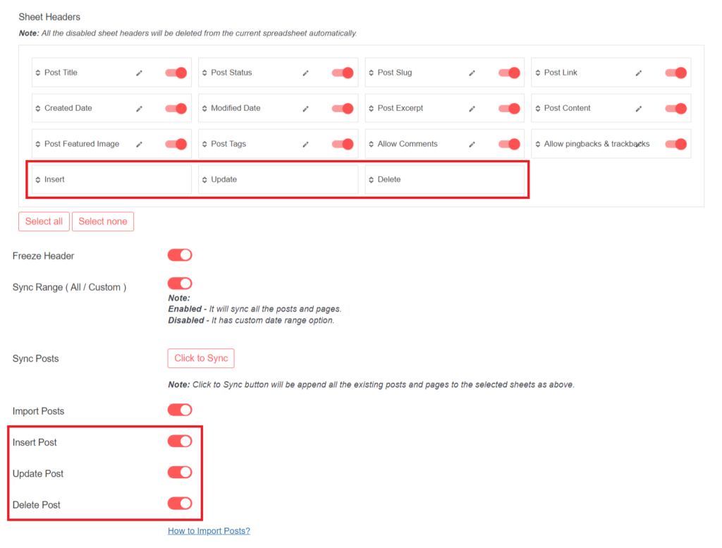 How to Import Posts? – WPSyncSheets Documentations Website